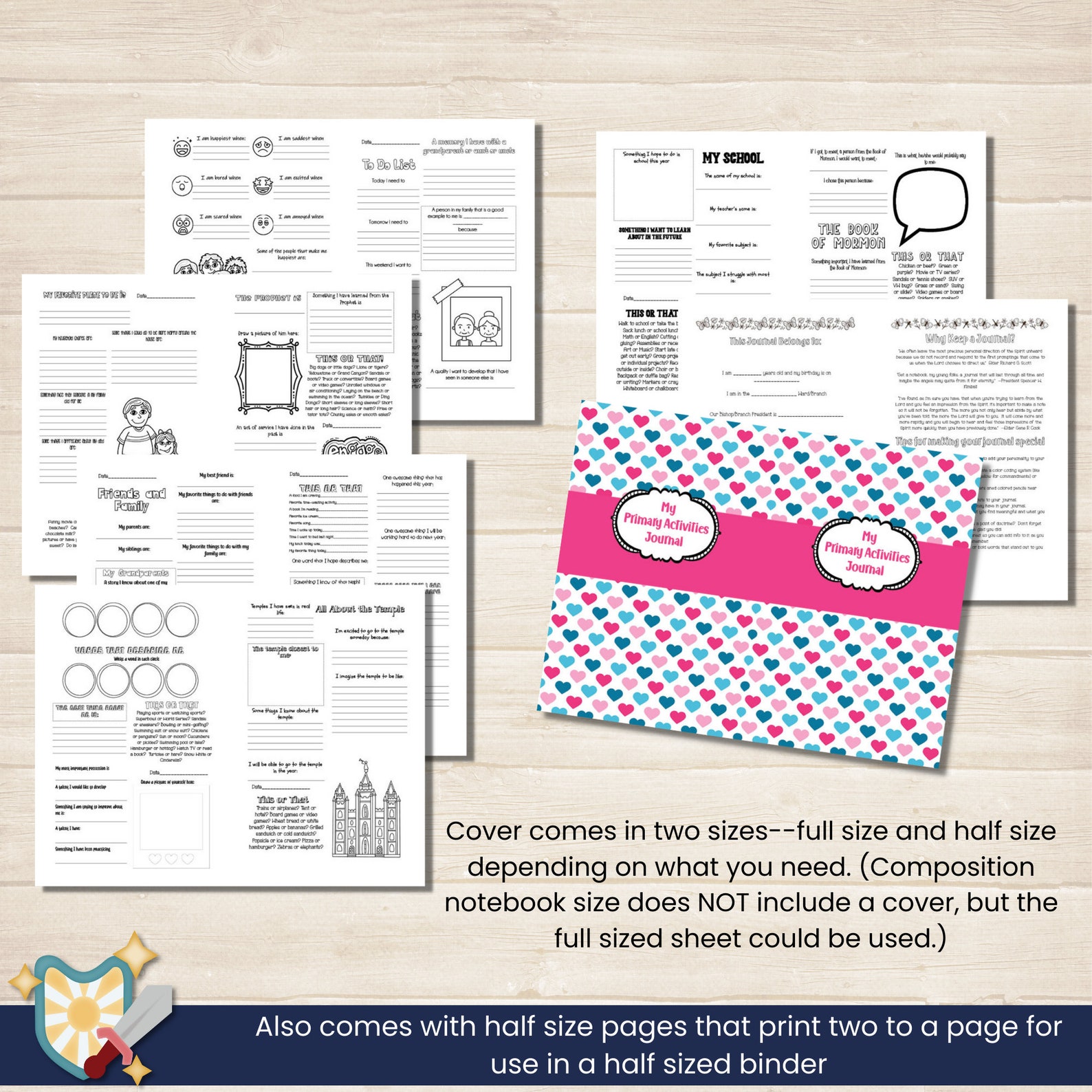 Primary Activity Days Journal, LDS Kids Journal, Girl's Primary ...