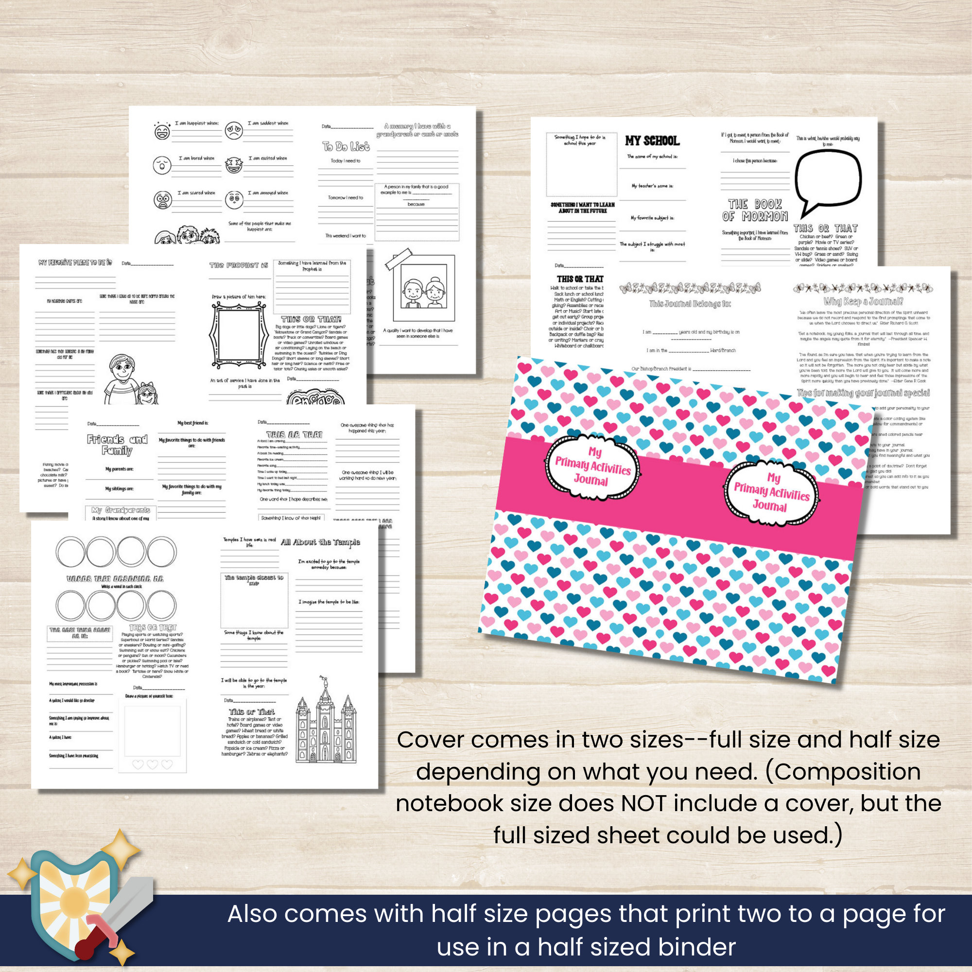 Primary Activity Days Journal, LDS Kids Journal, Girl's Primary ...