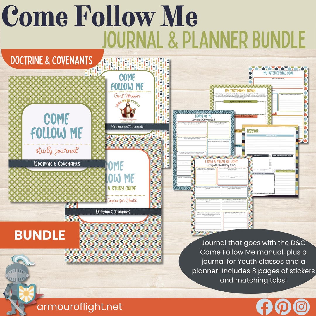 2025 LDS Youth Come Follow Me BUNDLE, Doctrine and Covenants Scripture ...