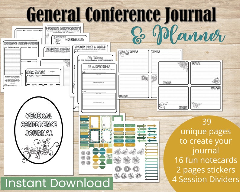 LDS General Conference Journal - Youth Planner - LDS Women's Journal ...