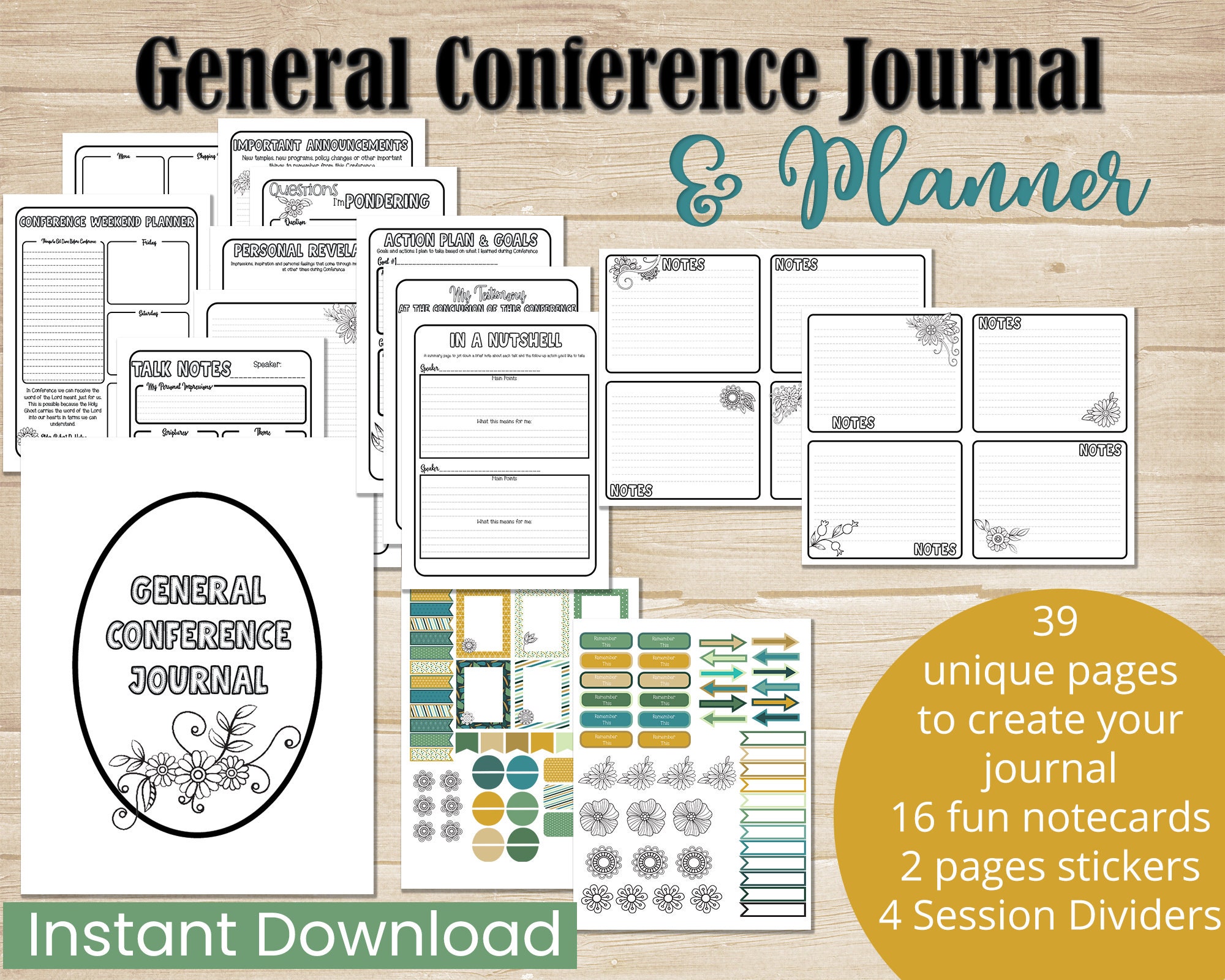 LDS General Conference Journal - Youth Planner - LDS Women's Journal ...