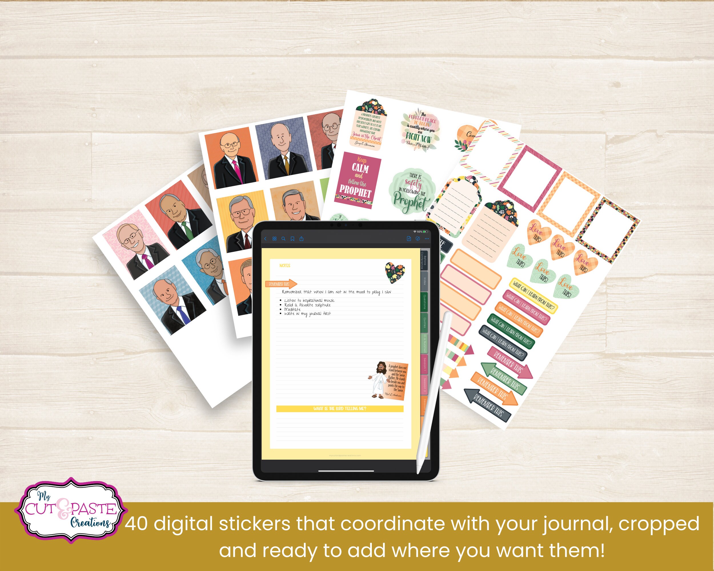 General Conference Journal, LDS Goodnotes Digital Workbook, LDS Women's ...