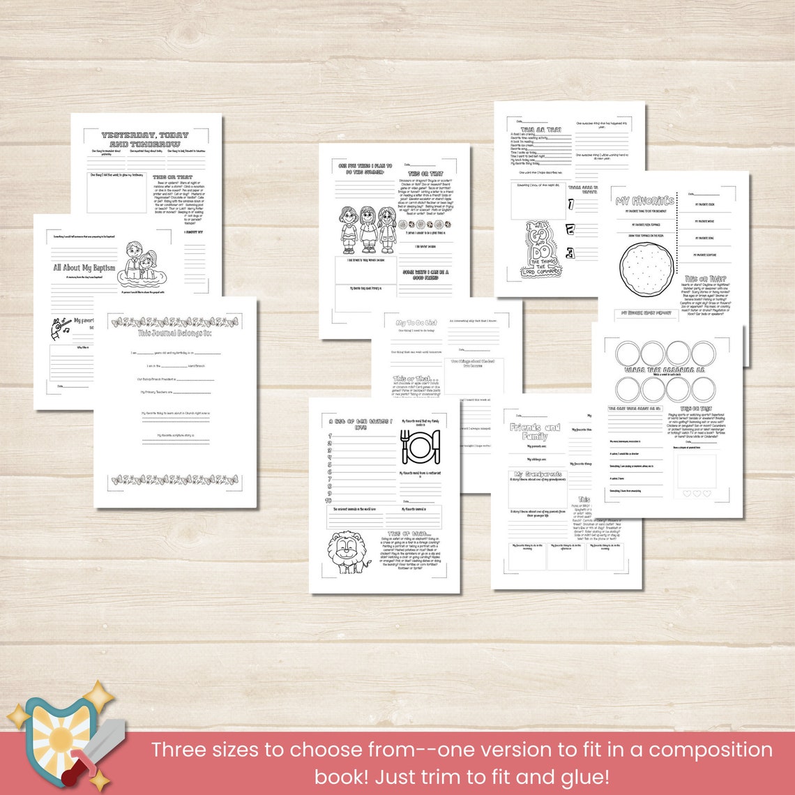 Primary Activity Days Journal, LDS Kids Journal, Girl's Primary ...