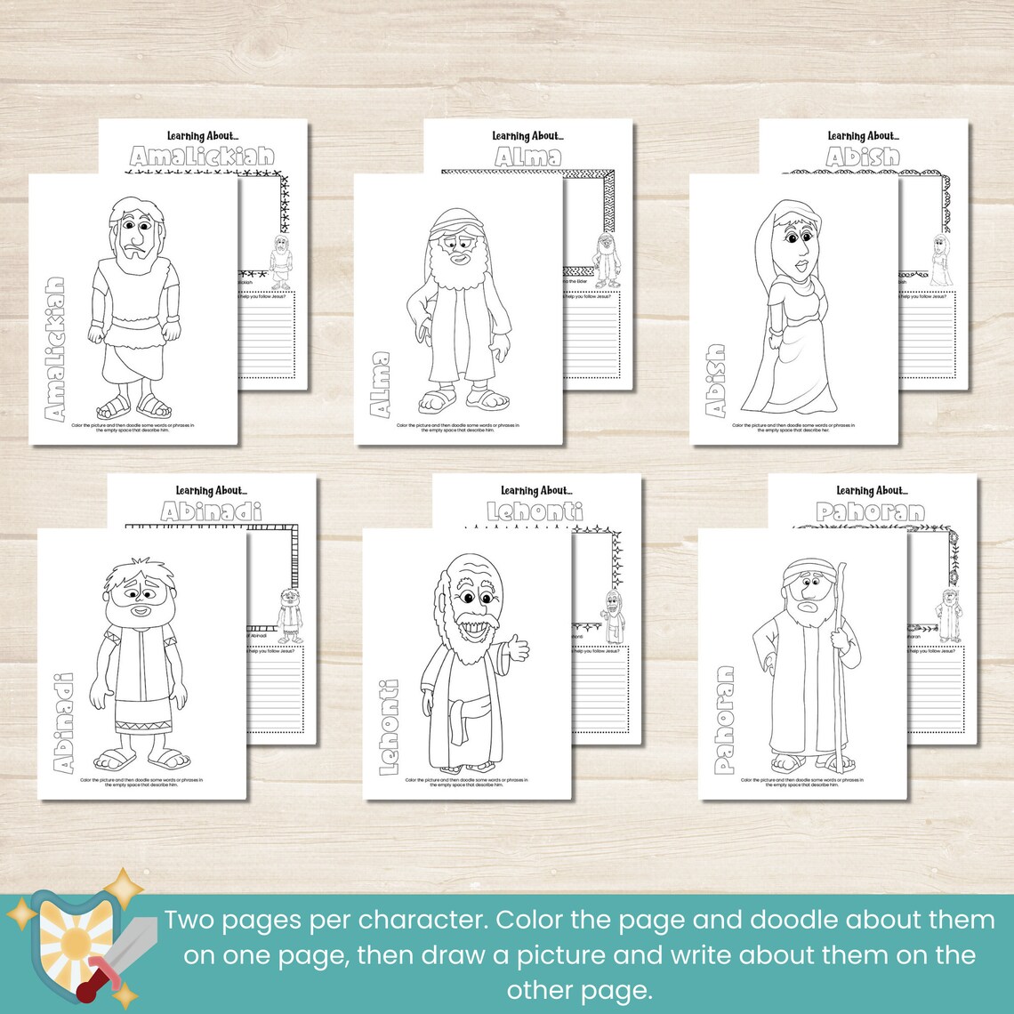 Come Follow Me 2024, Book of Mormon Coloring Book, LDS Primary ...