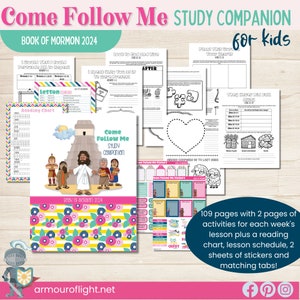 Come Follow Me 2024, Kid's Book of Mormon Workbook, Kids LDS Journal ...