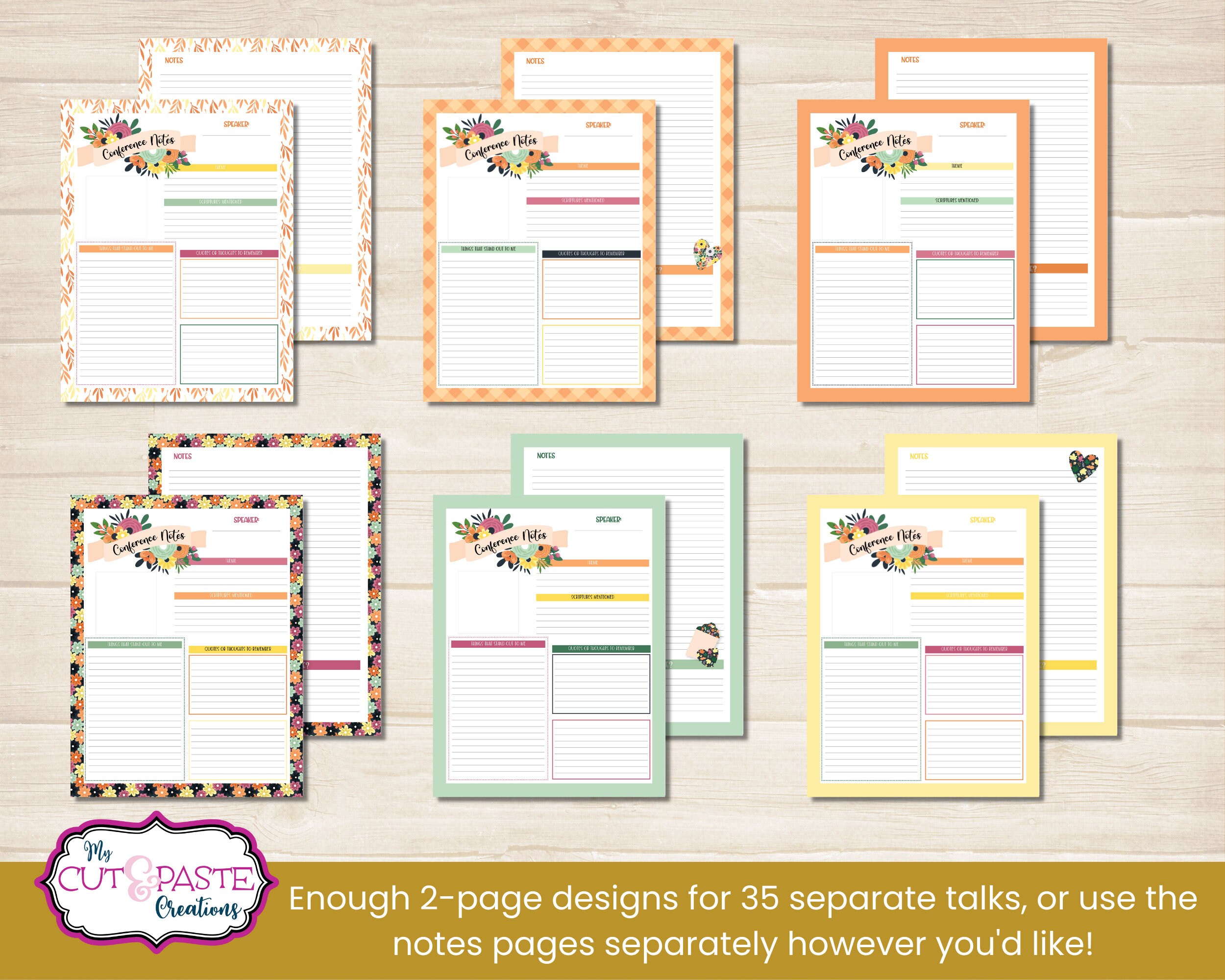 General Conference Journal, LDS Printable Journal, Women's Notebook ...