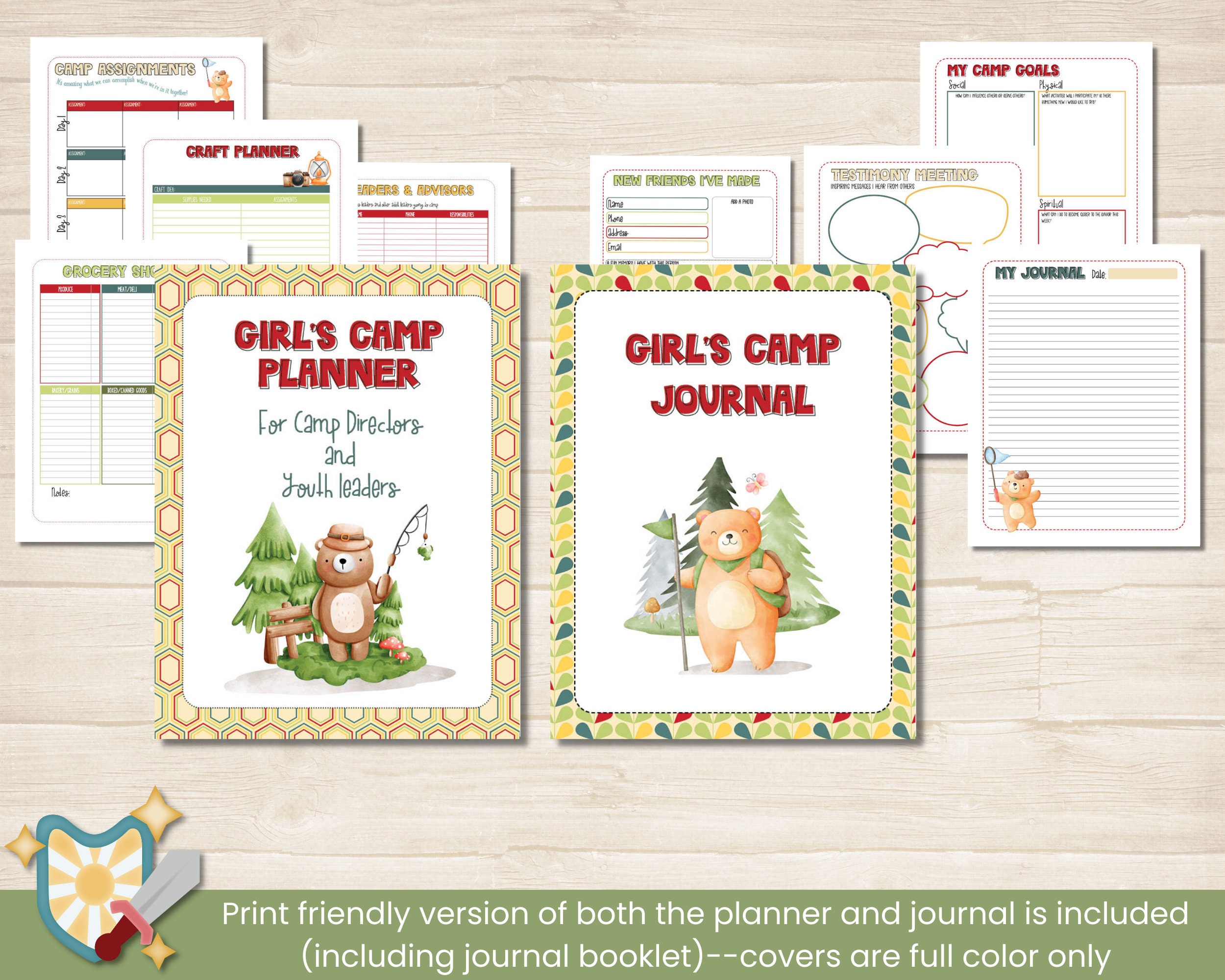 Girl's Camp Planner Bundle LDS Young Women Camp Director - Etsy