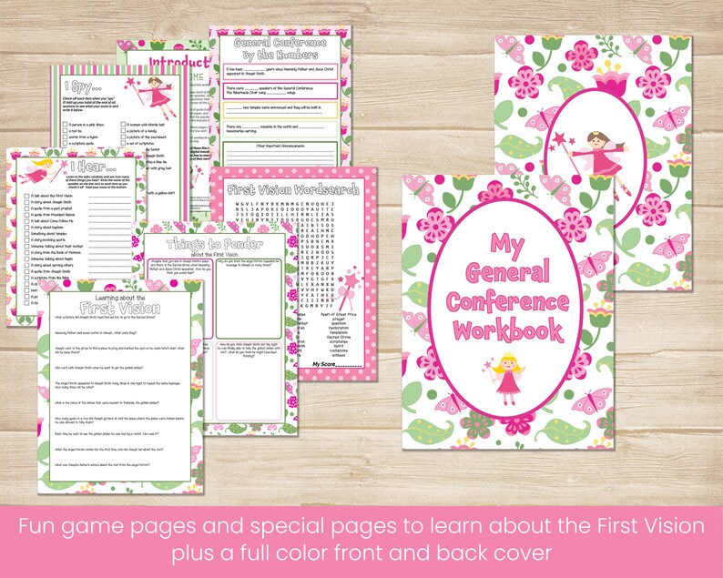 General Conference Workbook General Conference Kids LDS - Etsy