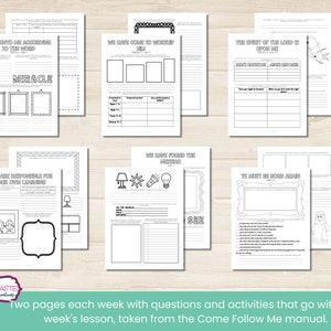 Come Follow Me 2023 Kid's New Testament Workbook Kids - Etsy