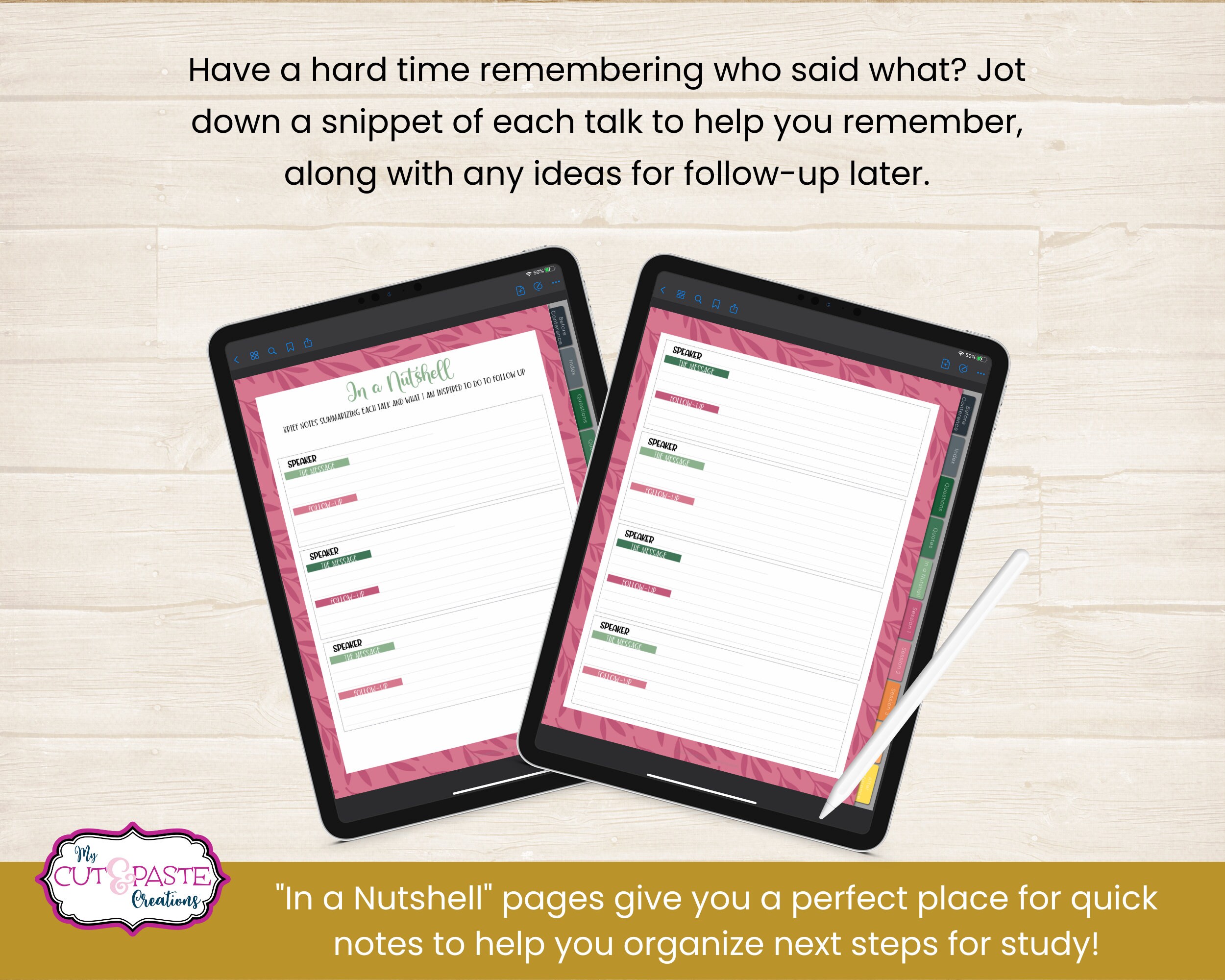 General Conference Journal, LDS Goodnotes Digital Workbook, LDS Women's ...