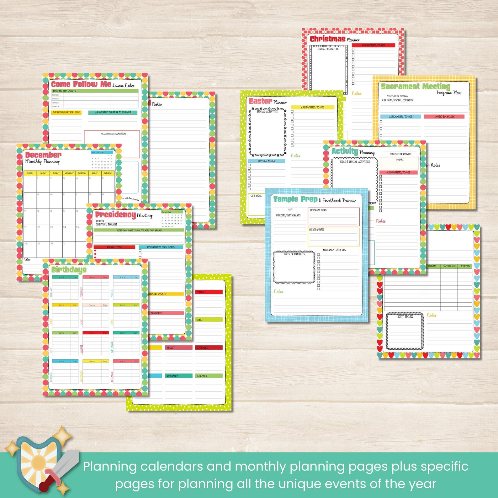 2025 LDS Primary Planner, Primary Presidency Binder, Teacher Class ...