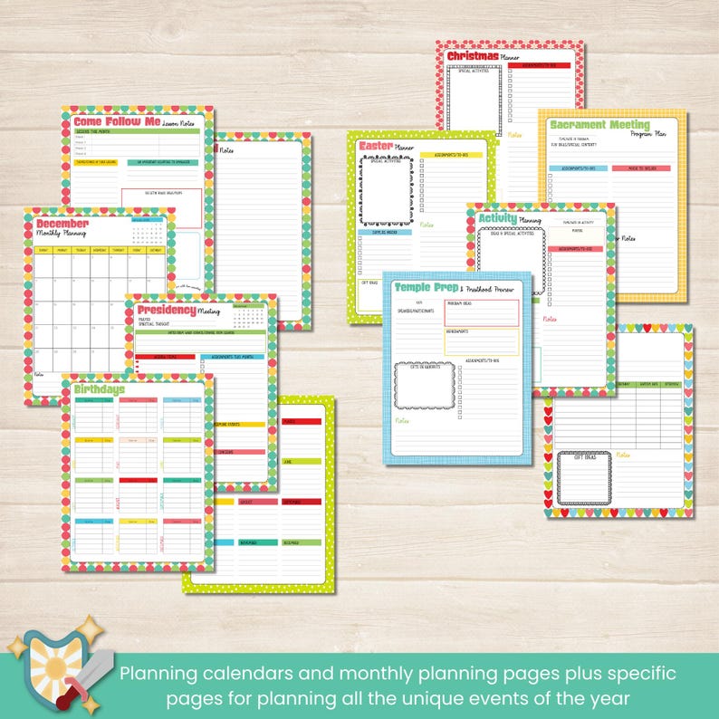 2025 LDS Primary Planner, Primary Presidency Binder, Teacher Class ...