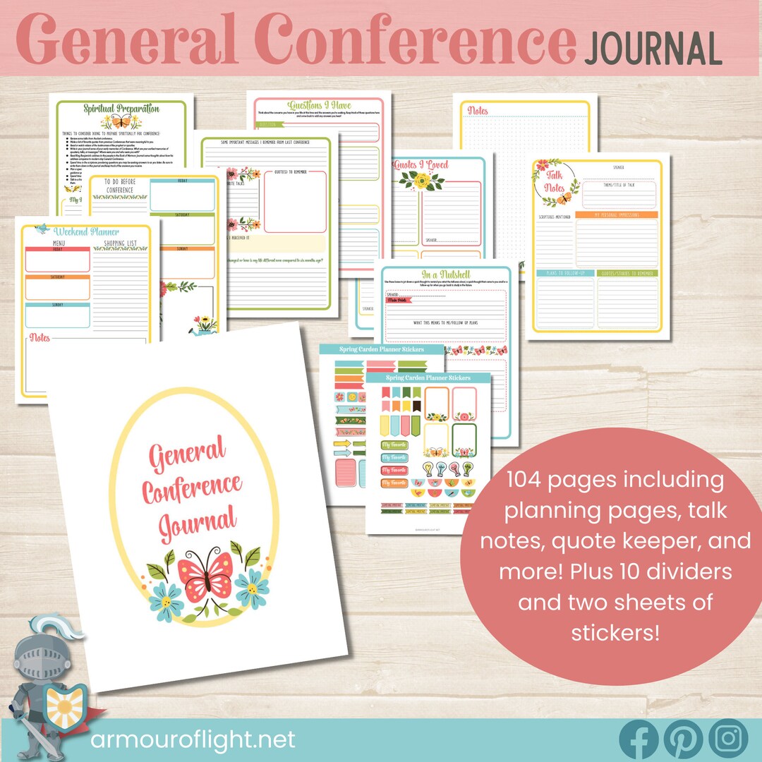 General Conference Journal, General Conference Notebook, LDS Women's ...