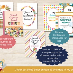 General Conference Journal, General Conference Notebook, LDS Women's ...