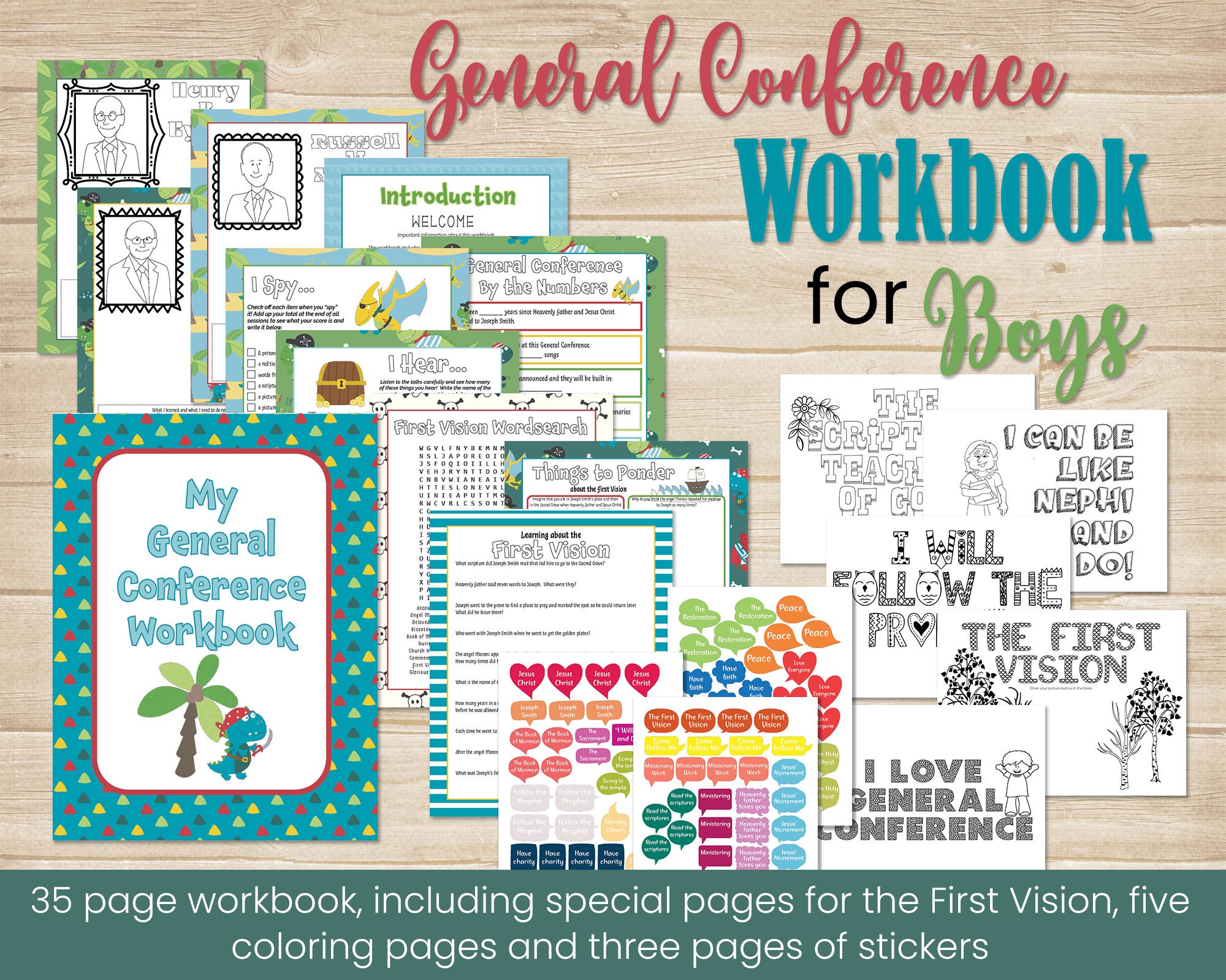 General Conference Workbook BUNDLE General Conference Kids LDS ...