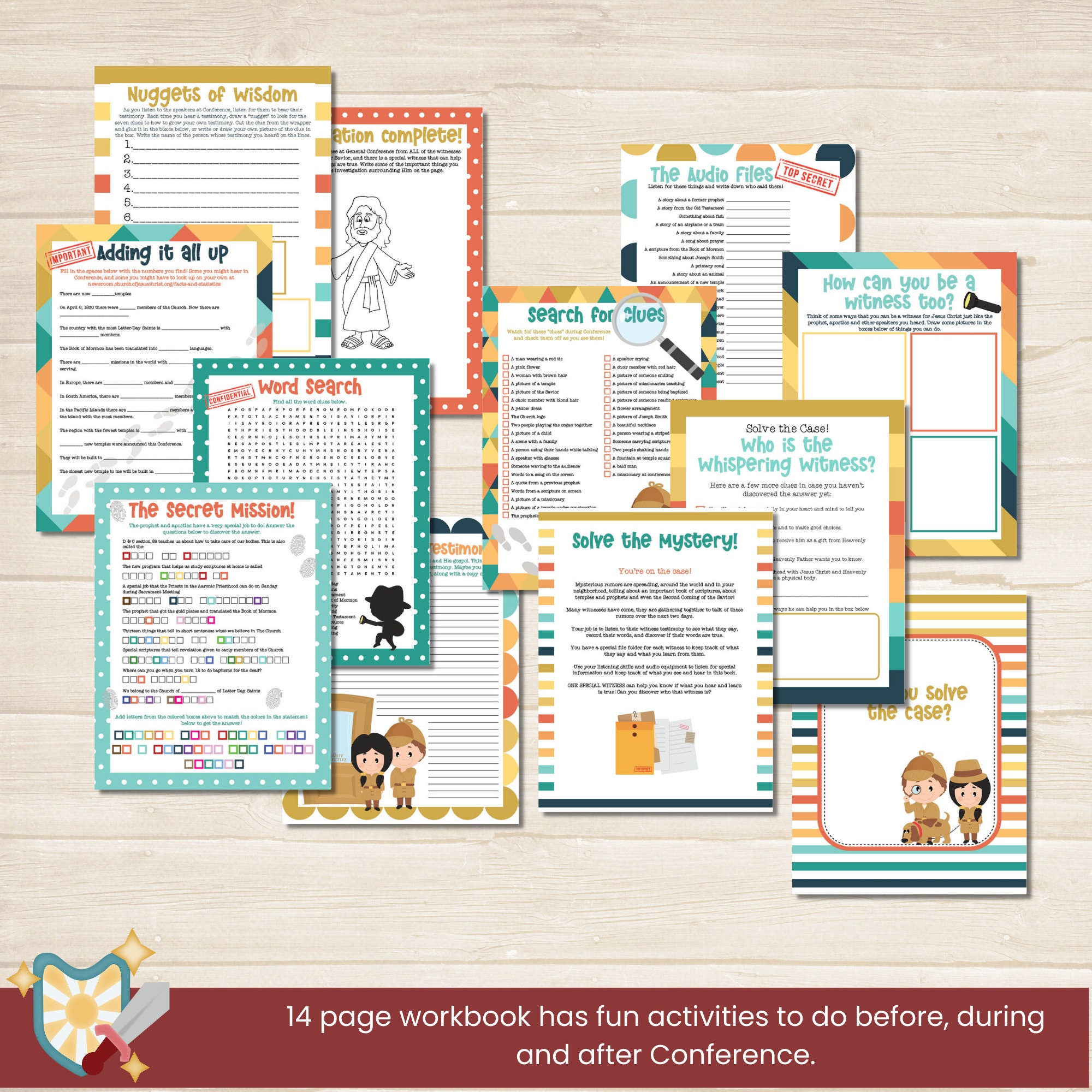 General Conference Workbook, Conference Activity, LDS Primary ...