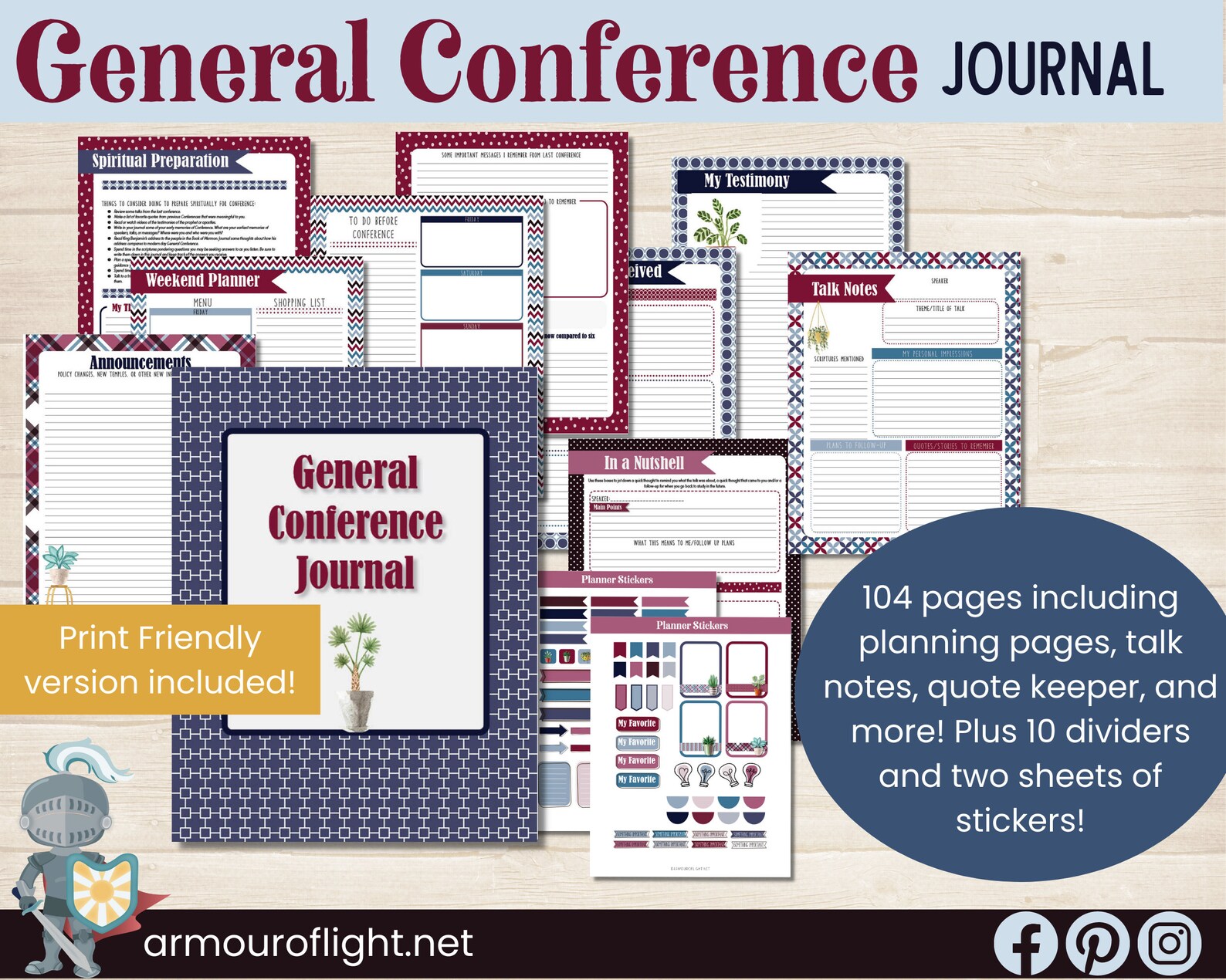 General Conference Journal, General Conference Notebook, LDS Women's ...