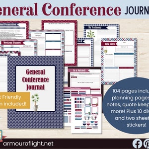 General Conference Journal, General Conference Notebook, LDS Women's ...