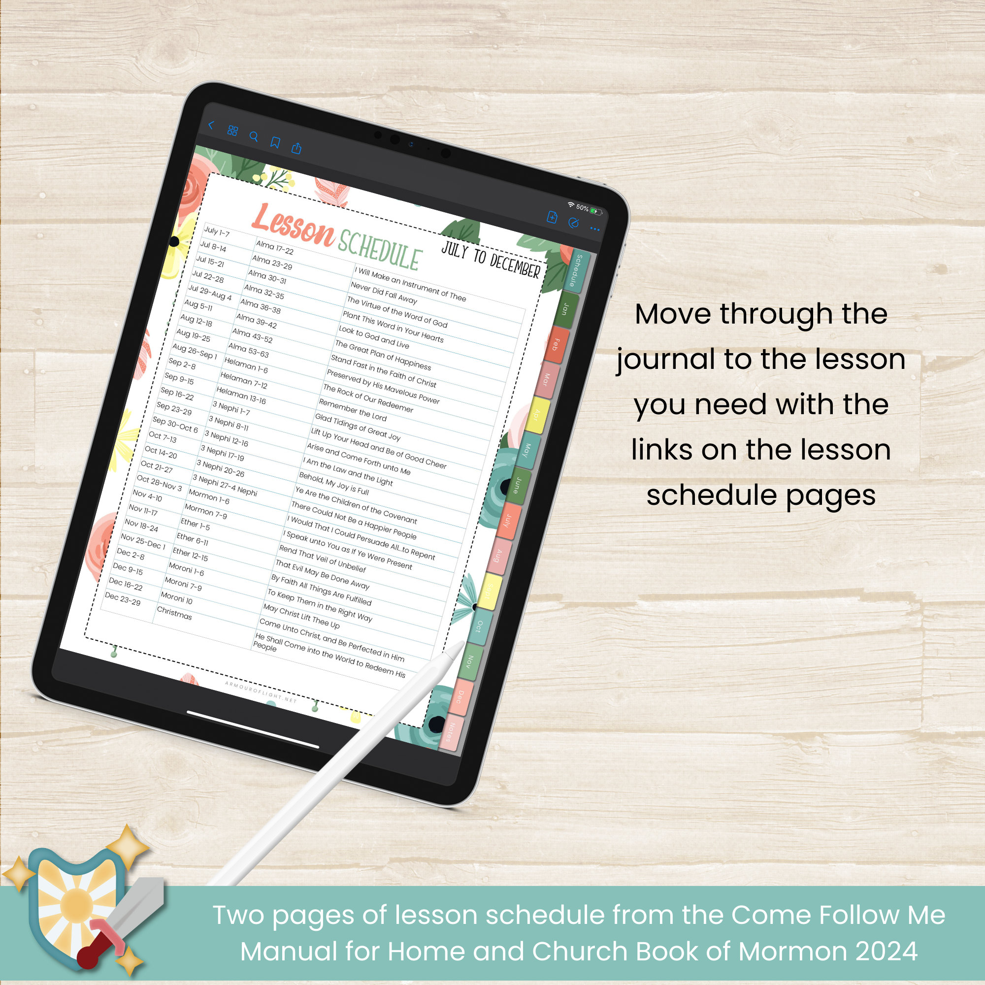 Come Follow Me Book of Mormon, Digital Scripture Study Journal, Come ...