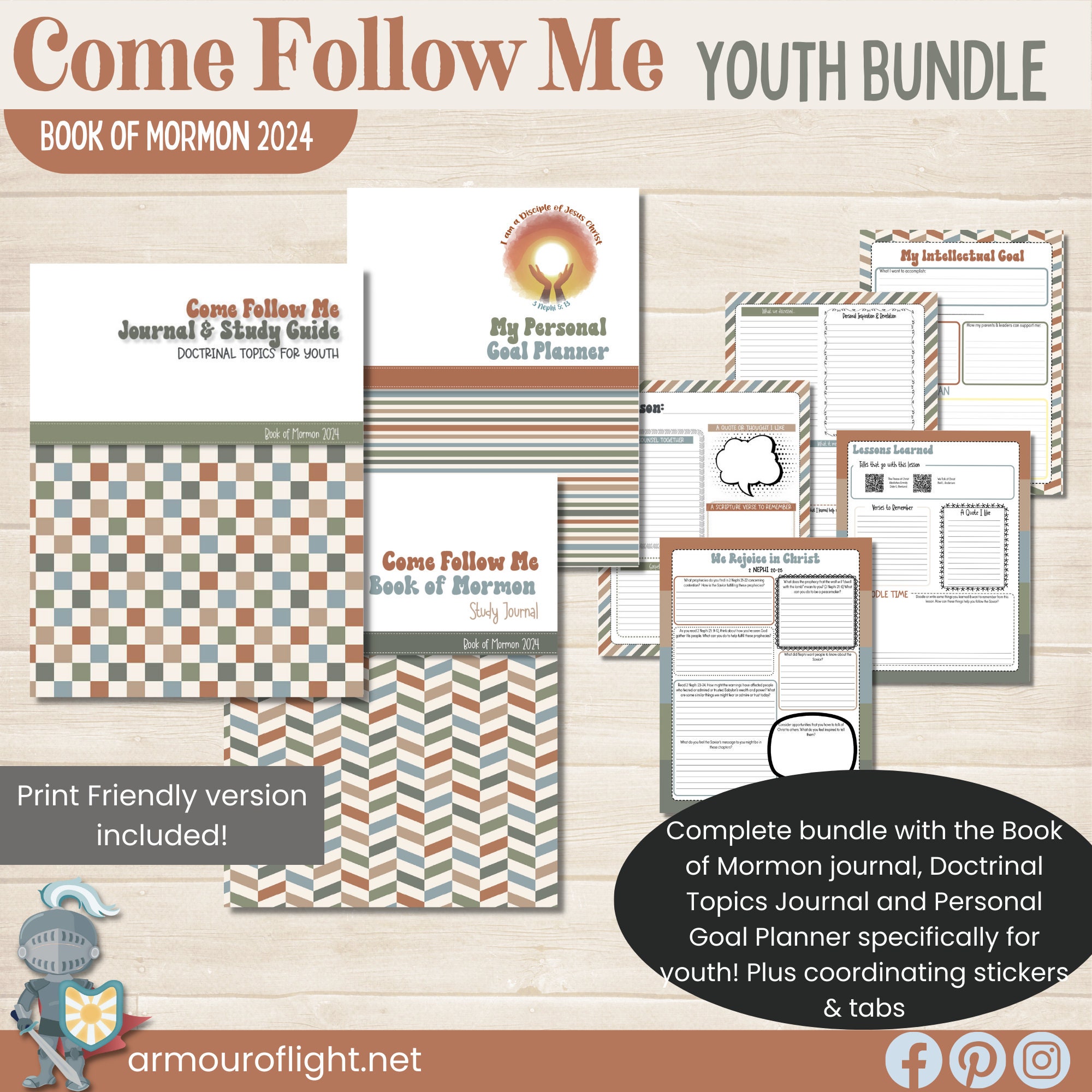 2024 LDS Youth Come Follow Me BUNDLE, Book of Mormon Scripture Study ...