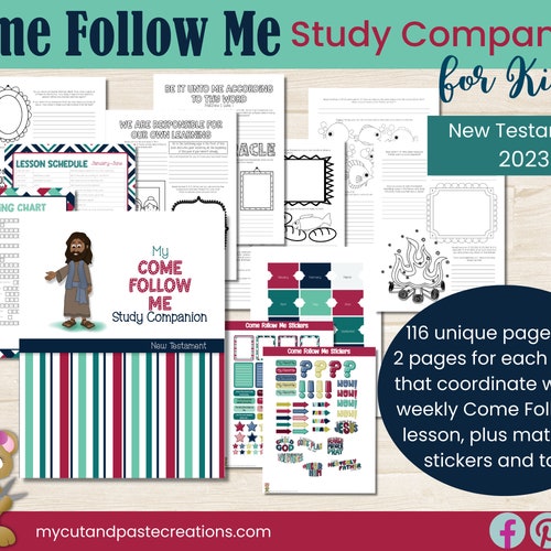 Come Follow Me 2023 Kid's New Testament Workbook Kids - Etsy