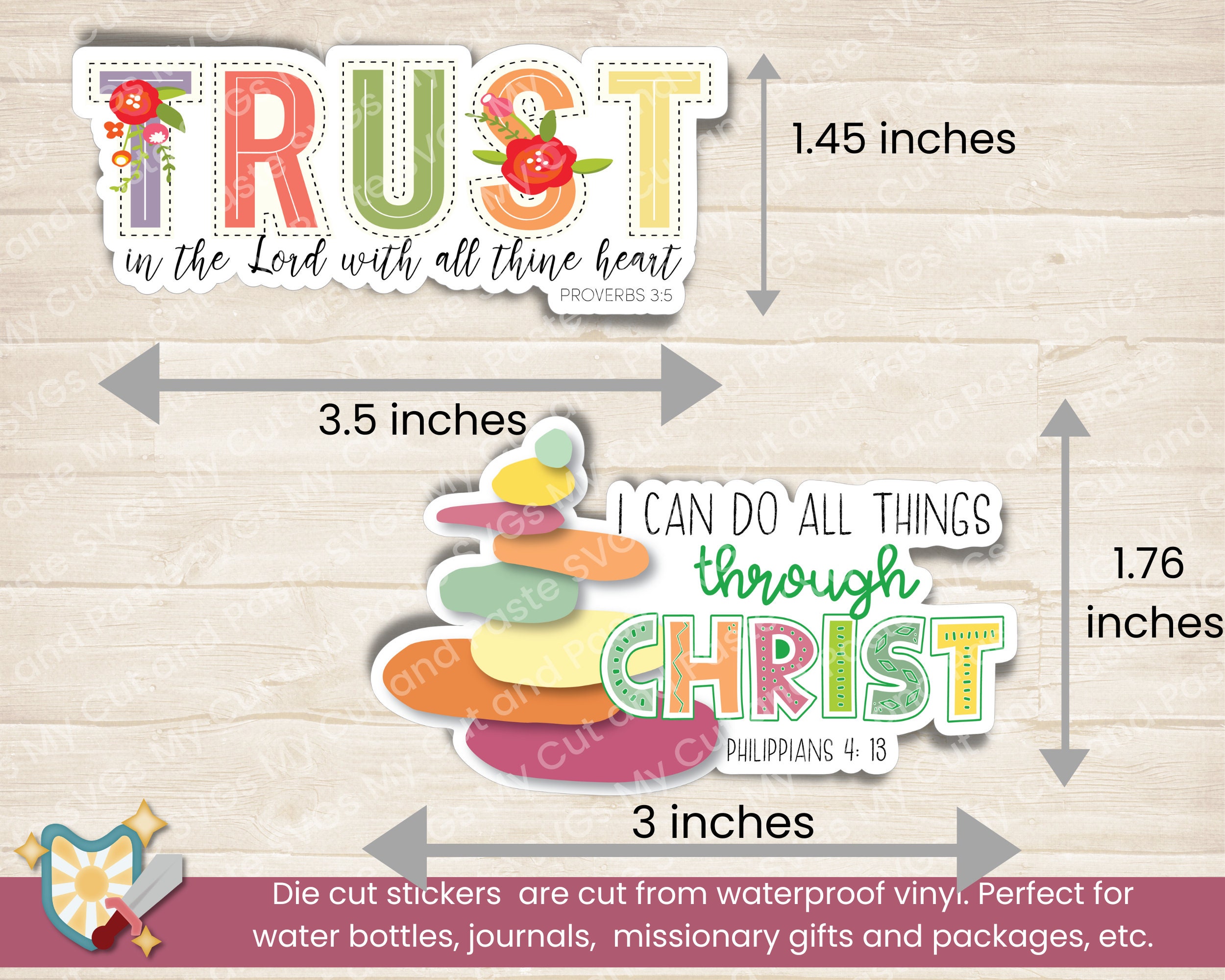 LDS Young Women Stickers, LDS Inspirational Quotes, Faith Sticker Pack ...