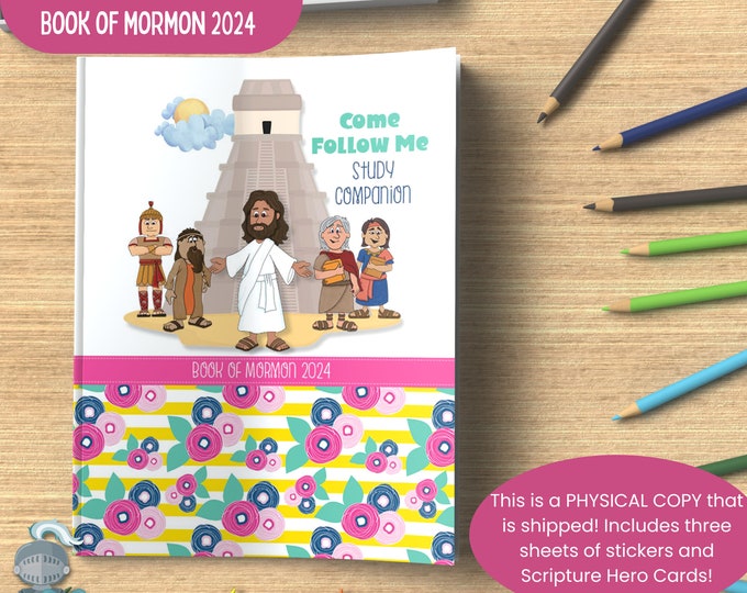 Come Follow Me 2024, Kid's Book of Mormon Workbook, Kids LDS Journal, Primary Children Coloring ...