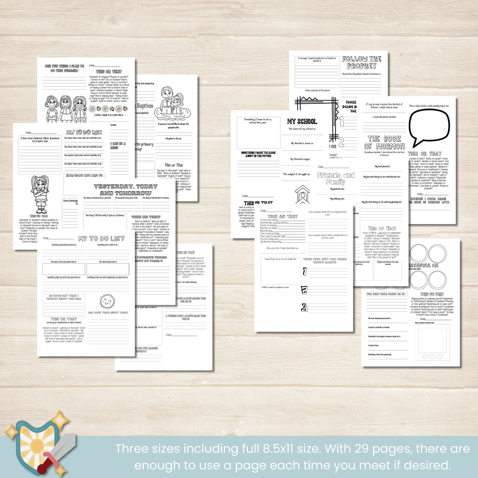 Primary Activity Days Journal, LDS Kids Journal, Girl's Primary ...