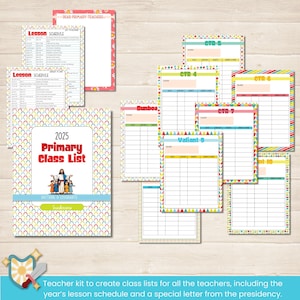 2025 LDS Primary Planner, Primary Presidency Binder, Teacher Class ...