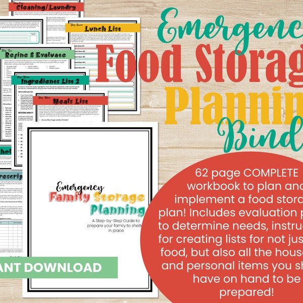 Emergency Preparedness Binder - Etsy