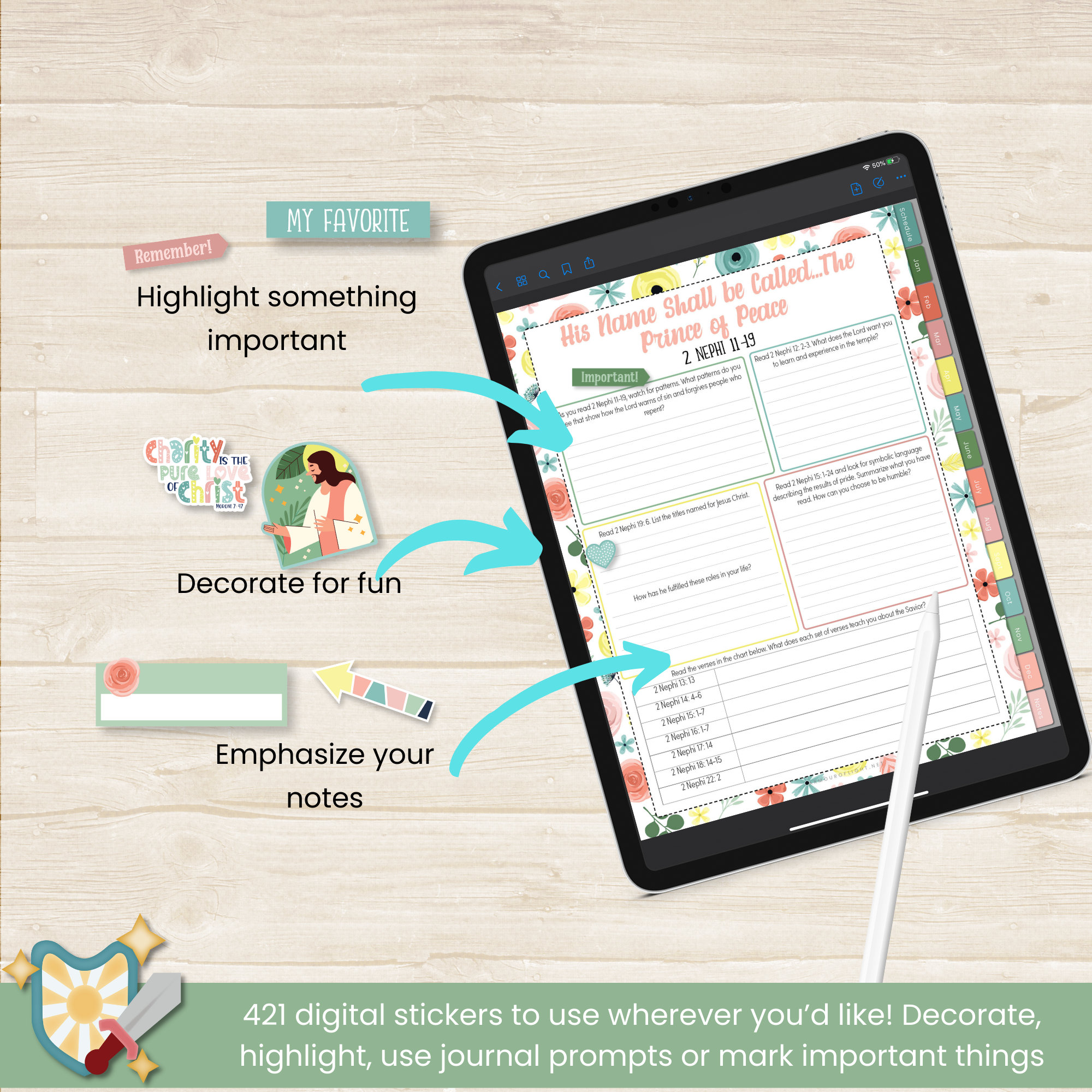 Come Follow Me Book of Mormon, Digital Scripture Study Journal, Come ...