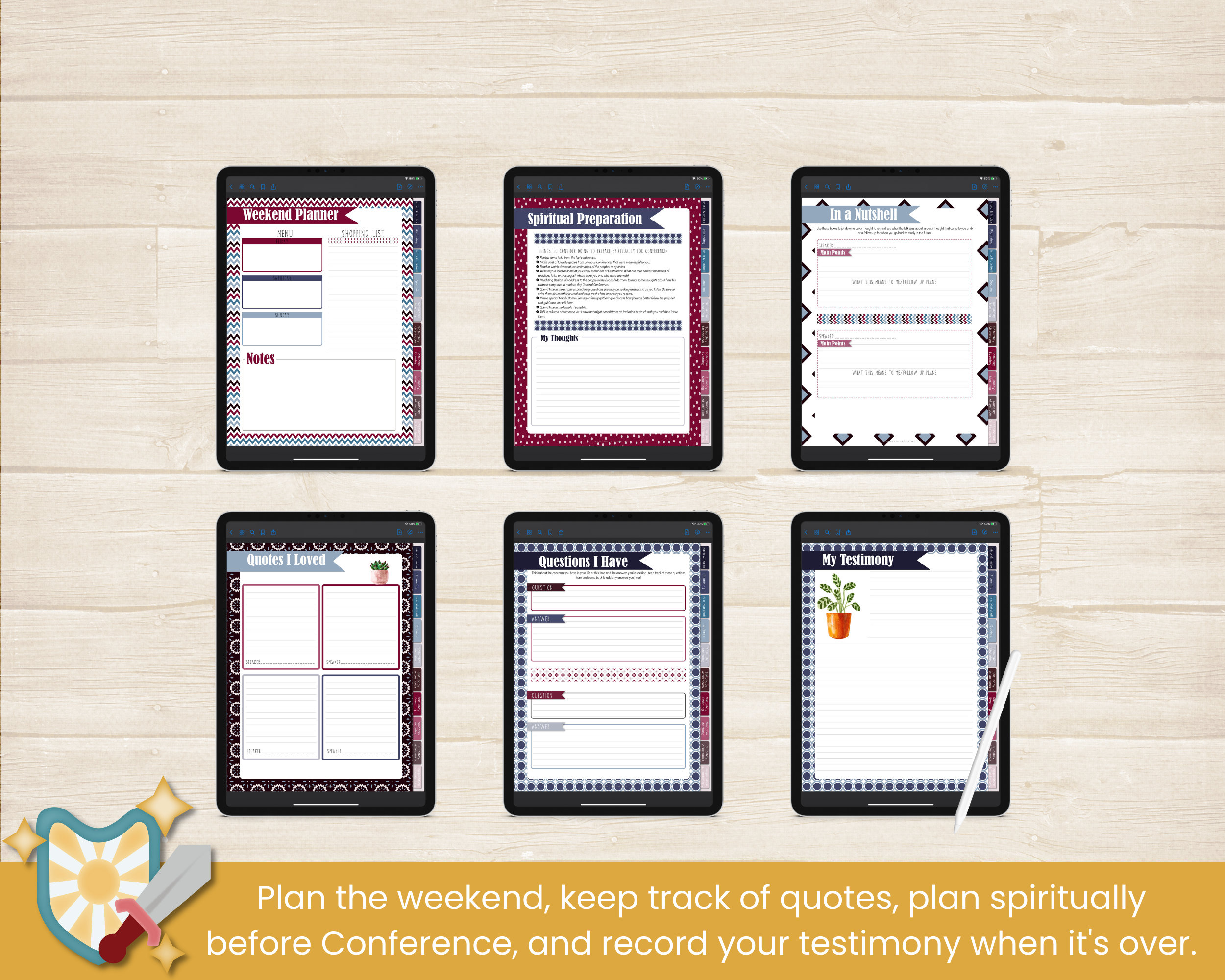 General Conference Journal, Digital General Conference Workbook, LDS ...