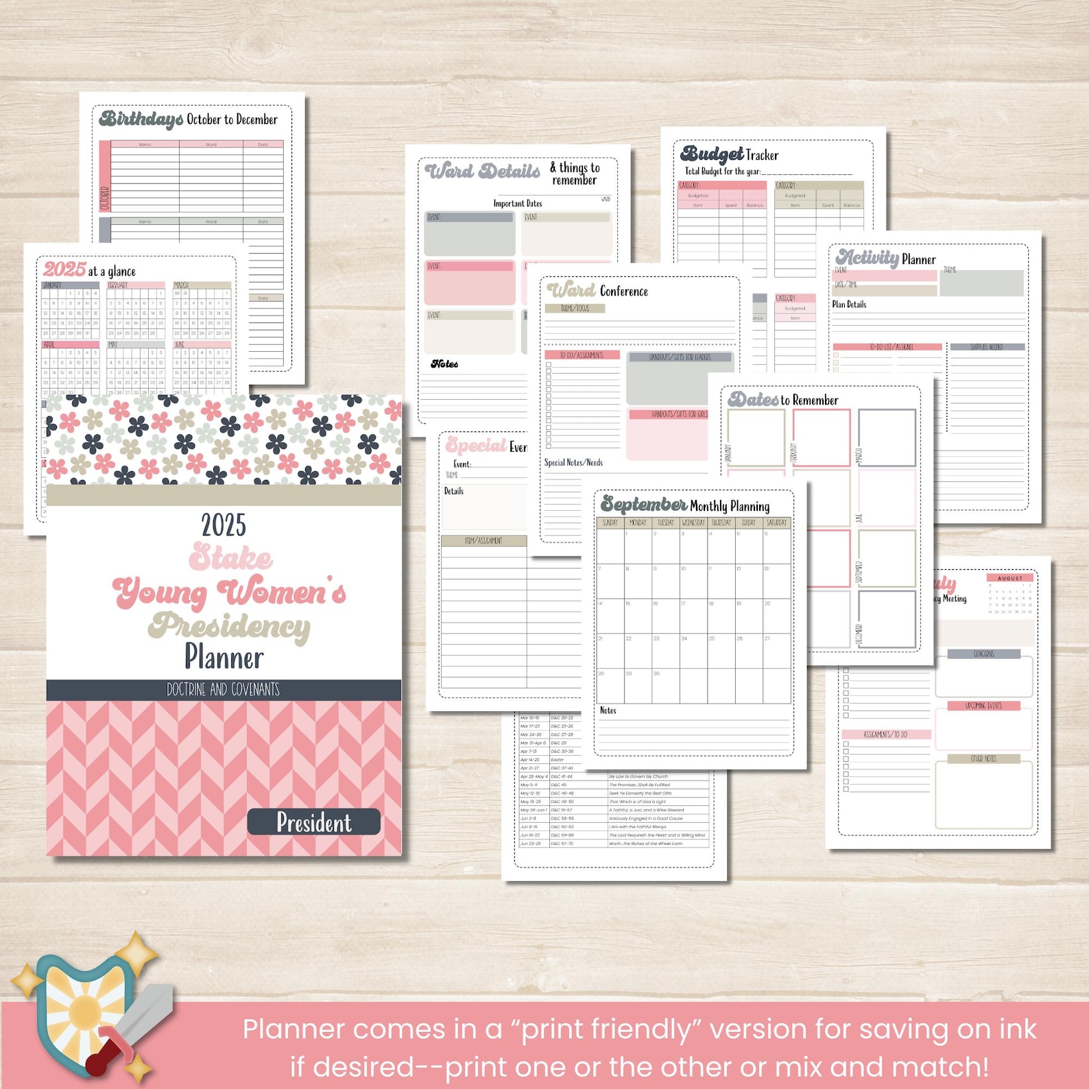 2025 LDS STAKE Young Women's Planner, YW Stake Presidency Binder, Young ...