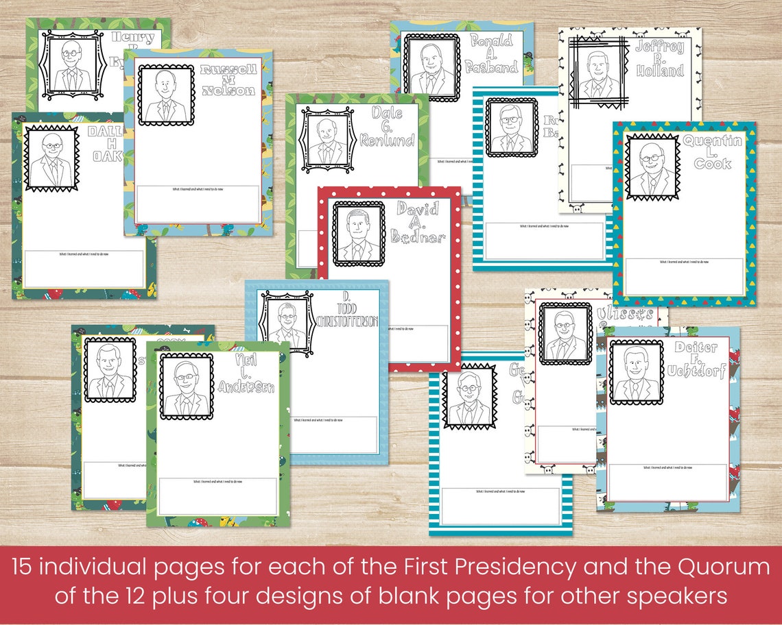 General Conference Workbook BUNDLE General Conference Kids LDS ...