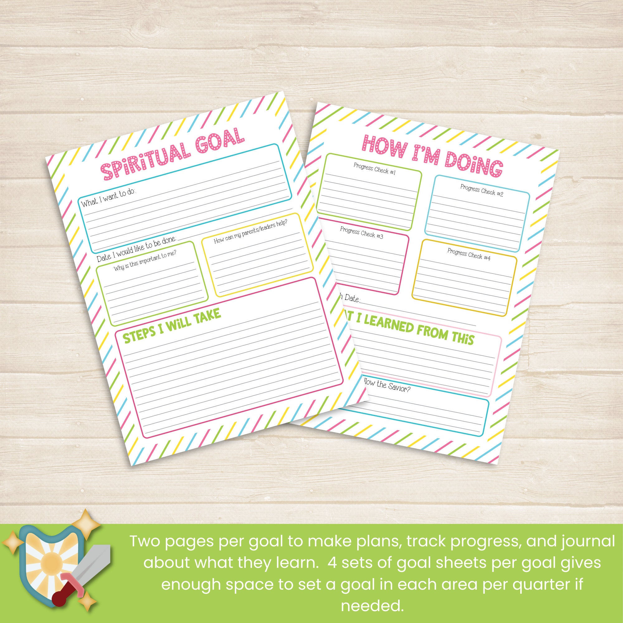 LDS Kids Goal Planner Bundle, Primary Activities, Activity Days ...