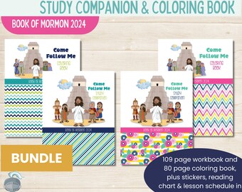 Come Follow Me 2024, Kid's Book of Mormon Workbook, Kids LDS Journal ...