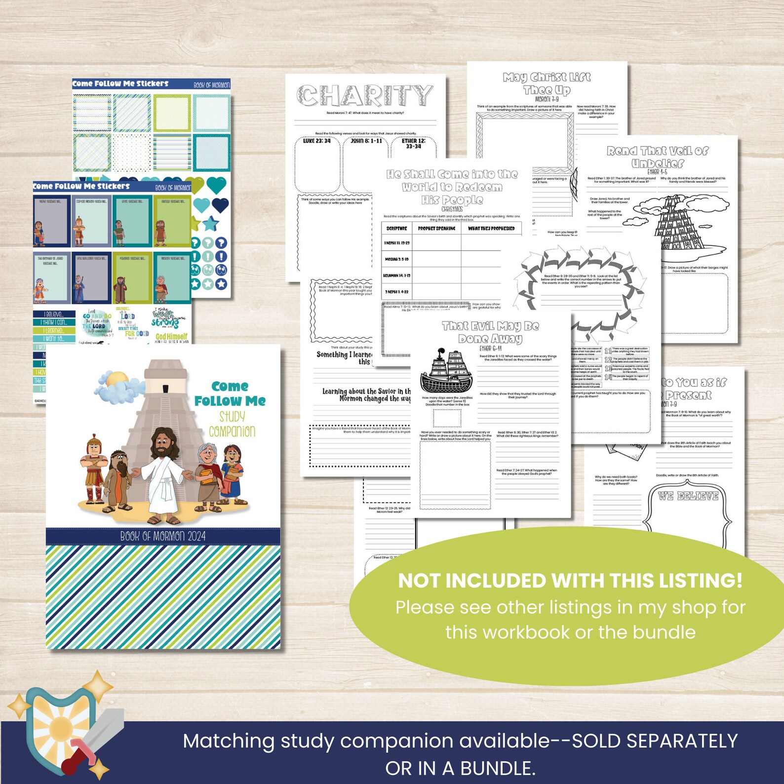 Come Follow Me 2024, Book of Mormon Coloring Book, LDS Primary ...