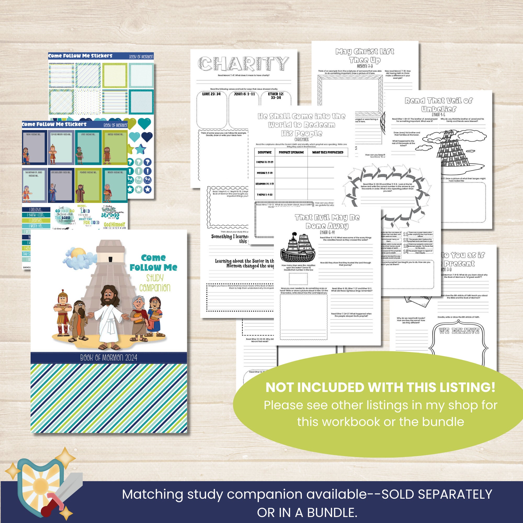 Come Follow Me 2024, Book of Mormon Coloring Book, LDS Primary ...