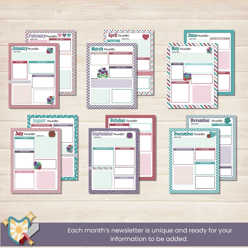 LDS Young Women's Newsletters, Monthly Newsletter Template Bundle, YW ...