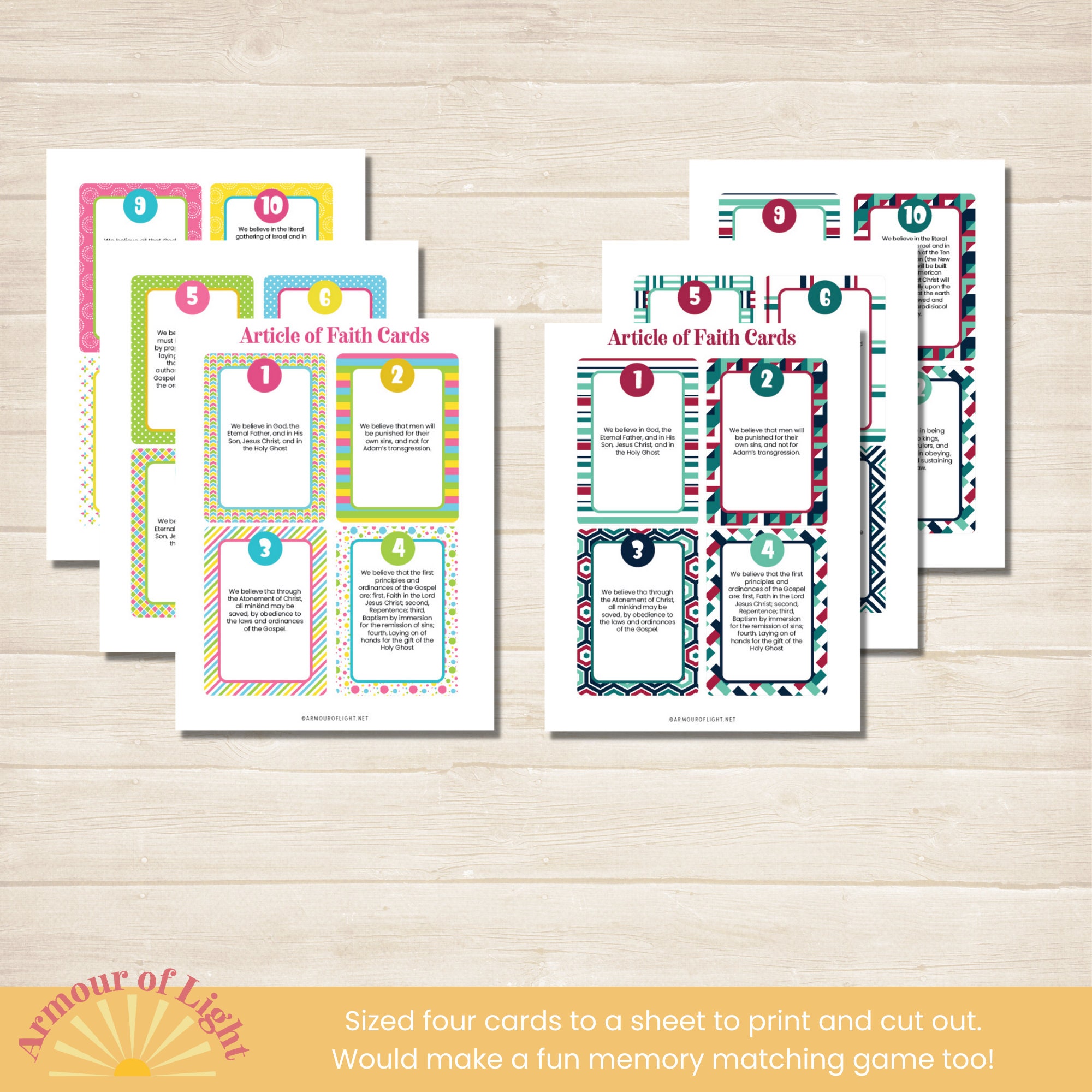 LDS Articles of Faith, Article of Faith Flashcards, 13 Articles of ...