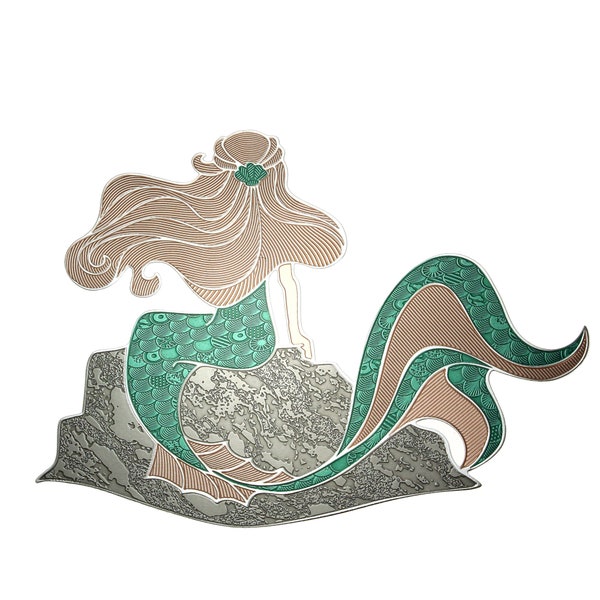 Mermaid Decal - Etsy