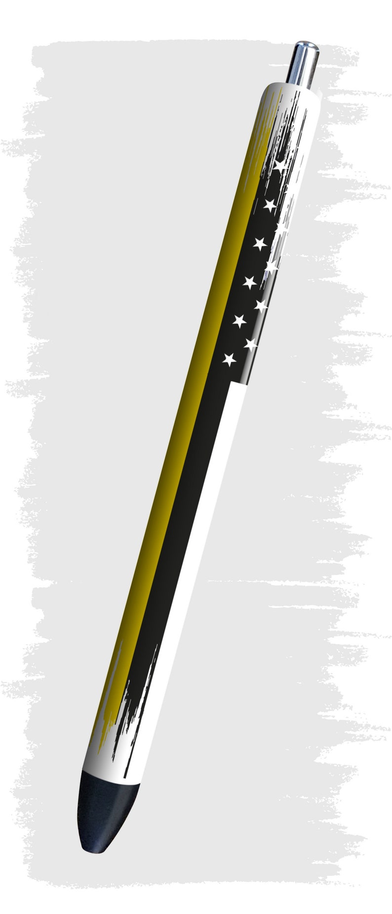 Dispatcher Pen Wraps, Yellow Line Pen Wrap, Dispatch Pen Wrap, EMS Pen ...