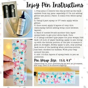 Taco Pen Wrap, Taco Tuesday Pen Wrap, Glitter Pen Wraps, Foodie Pen ...