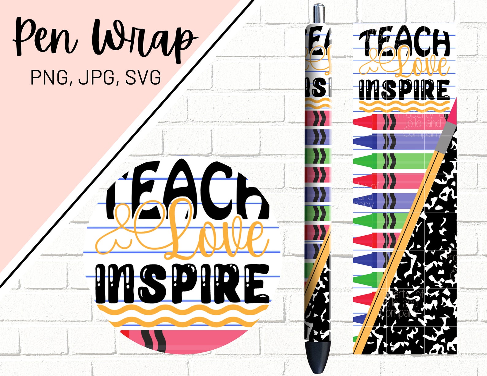 Teacher Pen Wrap, Teaching Pen Wrap Glitter Pen Wraps, School Pen Wrap ...