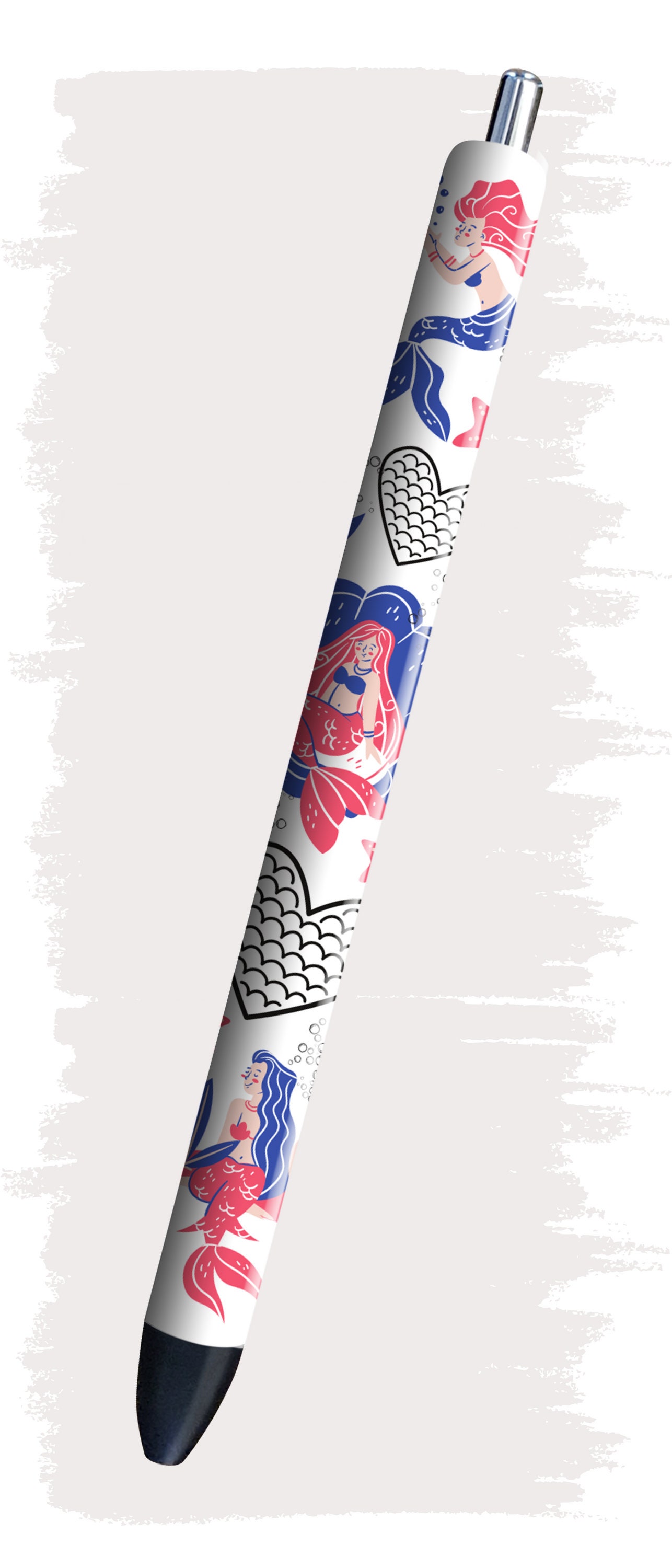 Mermaid Pen Wrap Ocean Pen Wrap Glitter Pen Wraps Starfish - Etsy