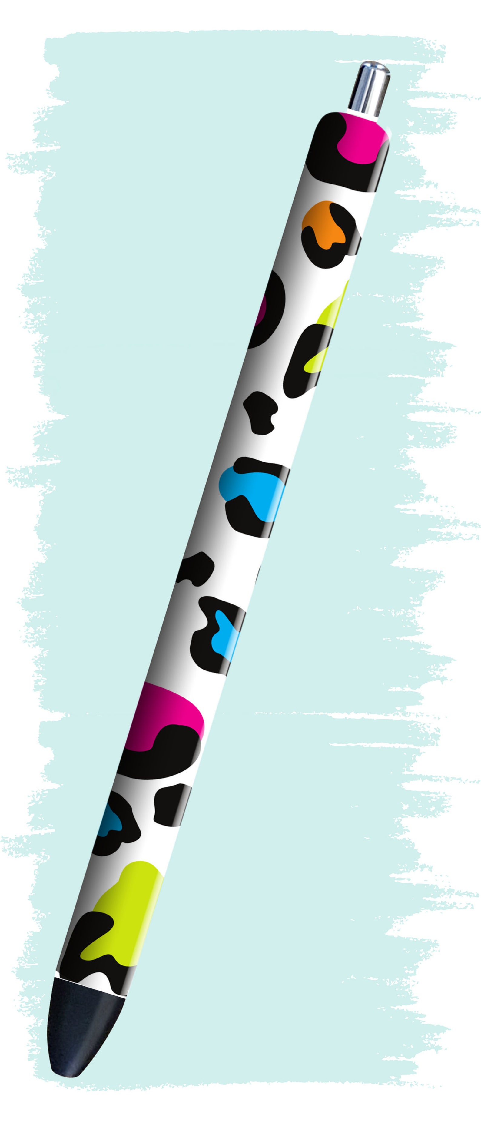 Cheetah Pen Wrap, Cheetah Print Pen Wrap, Glitter Pen Wrap, Animal ...