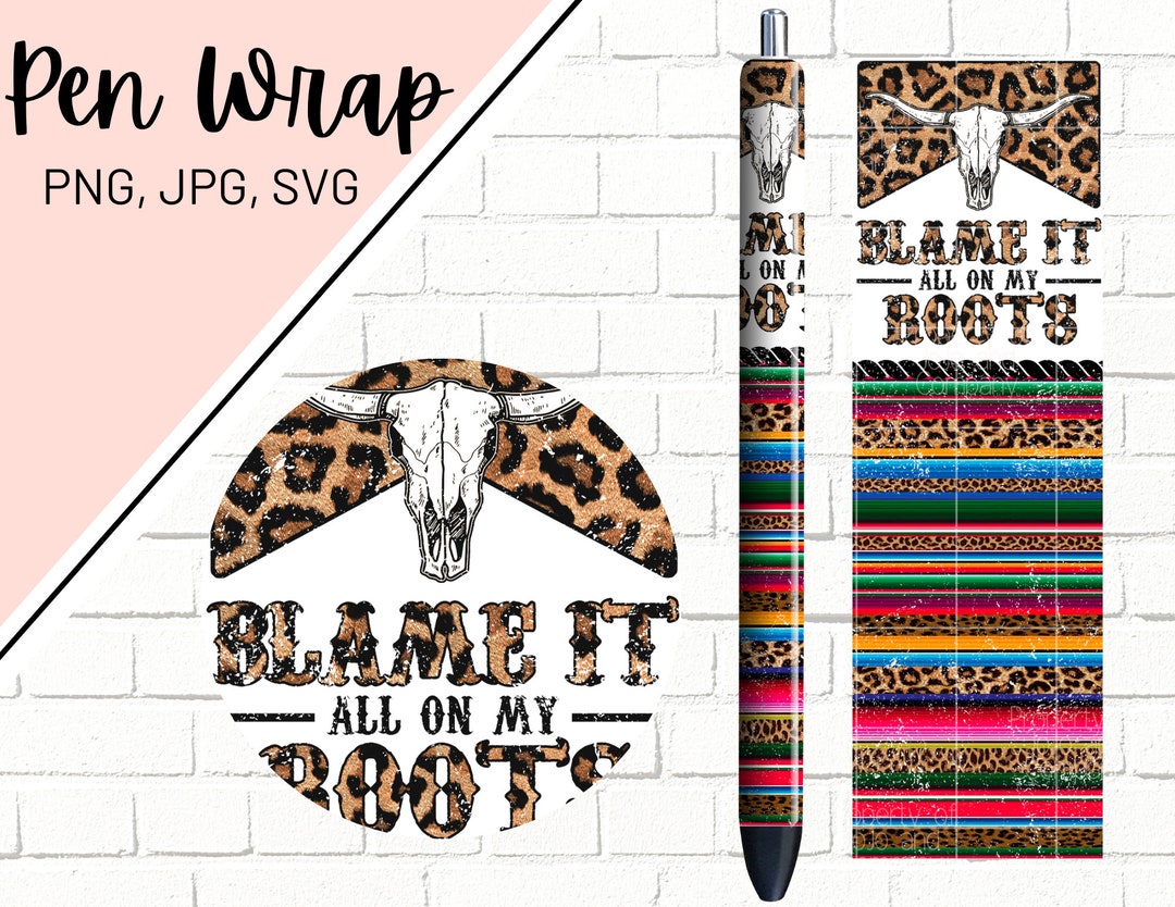 Country Western Pen Wrap, Serape Pen Wrap, Desert Pen Wrap, Southern ...