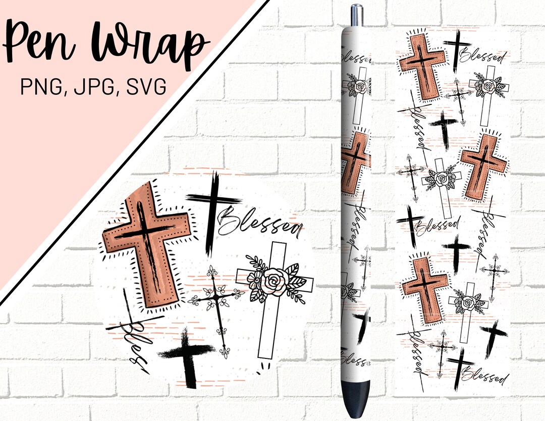 Religious Pen Wrap, Faith Pen Wrap, Pray Pen Wrap, Blessed Pen Wrap ...