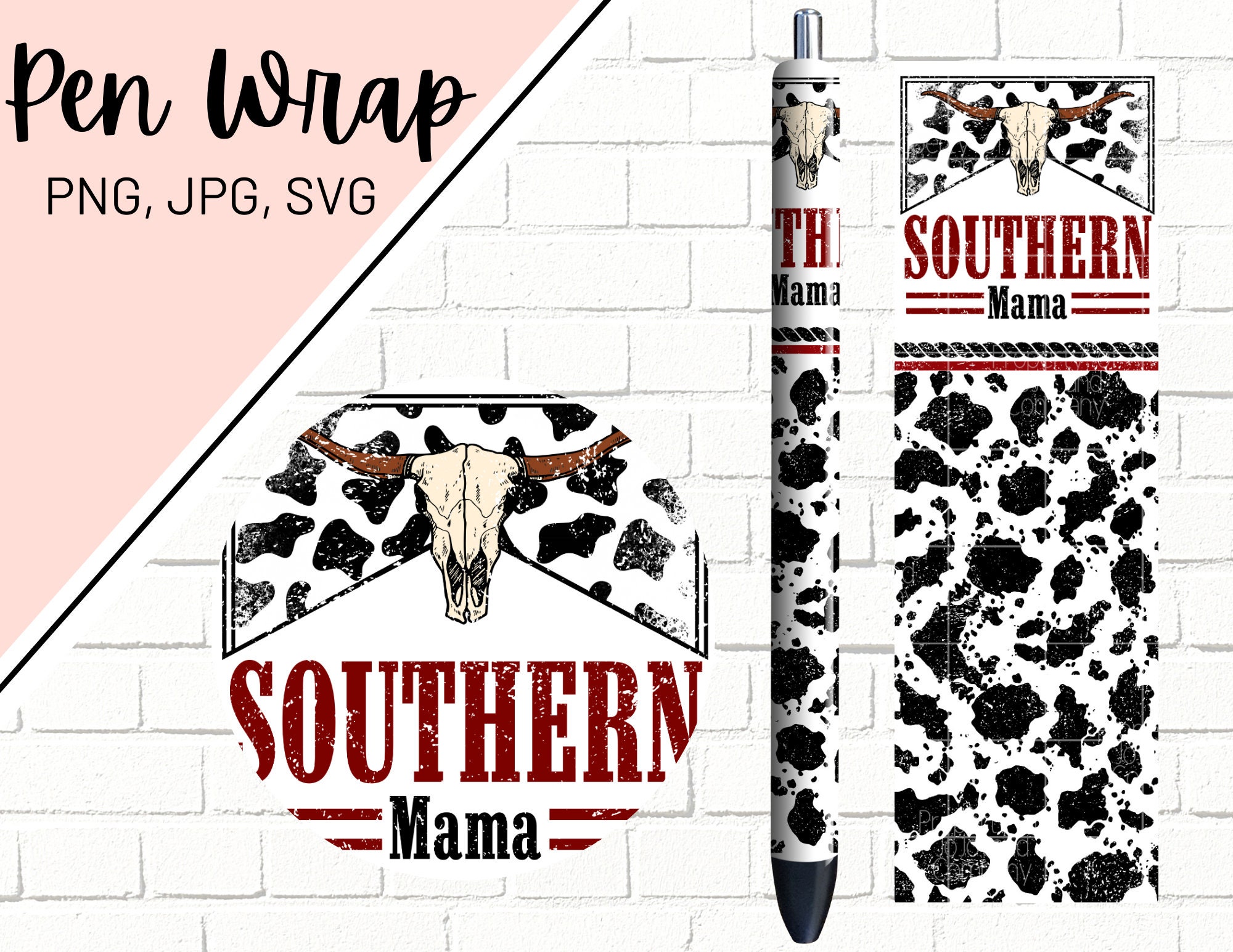 Country Western Pen Wrap Cowboy Pen Wrap Desert Pen Wrap - Etsy