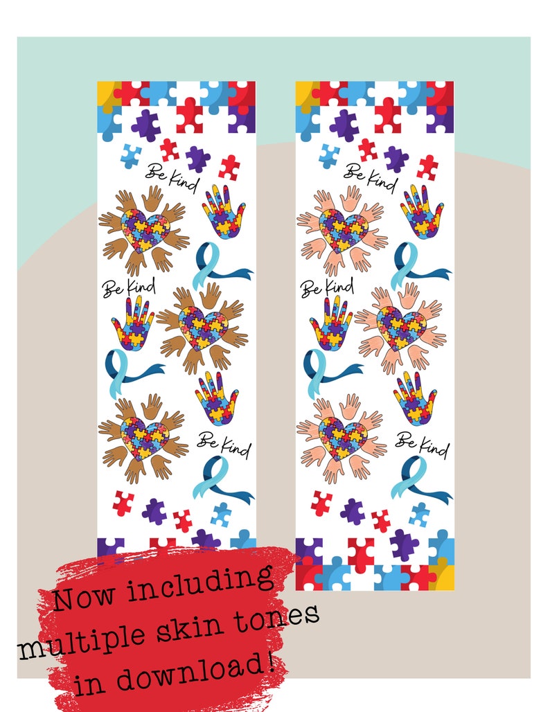 Autism Pen Wrap Autism Awareness Pen Wrap Pen Wrap Bundle - Etsy